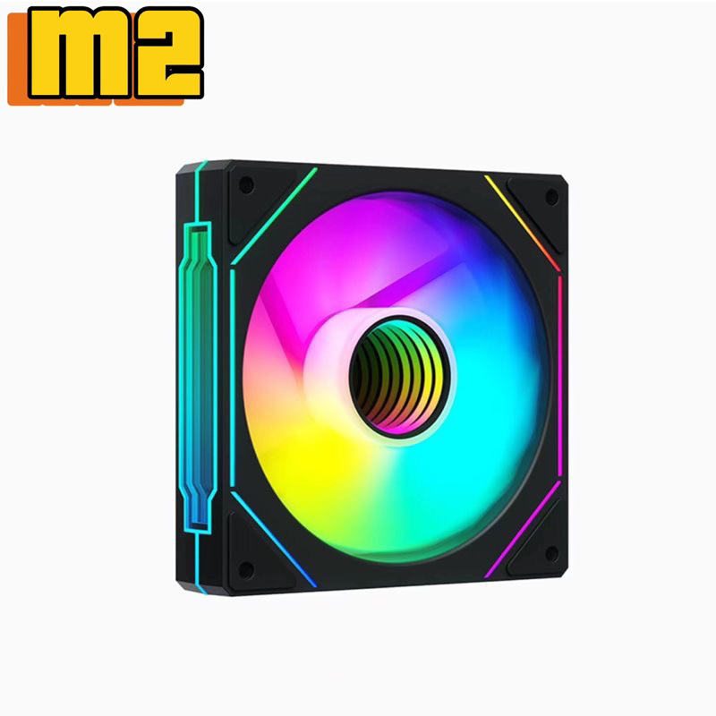 Quạt Tản Nhiệt TOMATO M2. Fan 12cm Led vô cực RGB . Fan cắm nguồn trực ...