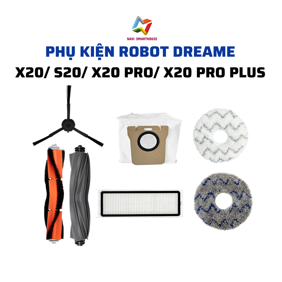 Phụ kiện robot hút bụi dreame X20/S20/ X20 pro/X20 pro plus lọc, khăn ...