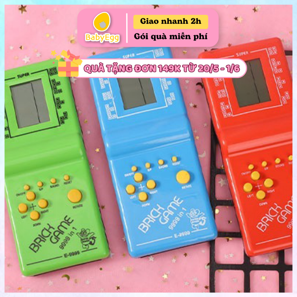 (Thanh lý xước nhẹ) Máy chơi game xếp hình xếp gạch bắn tăng điện tử ...