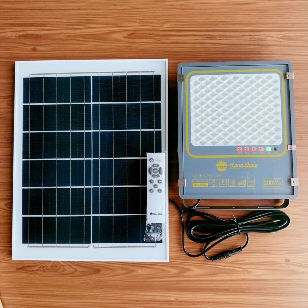 Đèn Năng Lượng Mặt Trời - Đèn Chiếu Pha Năng Lượng Mặt Trời Rạng Đông 200W Model CP03.SL.RAD ...