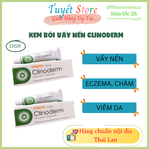 [ CHÍNH HÃNG ] Kem dưỡng da khô Vảy N ến ,sừng tay chân Clinoderm Thái ...