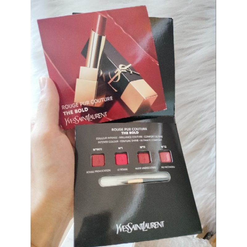 mẫu thử/ sample vĩ son kèm cọ ysl sample hàng chính hãng | Shopee Việt Nam