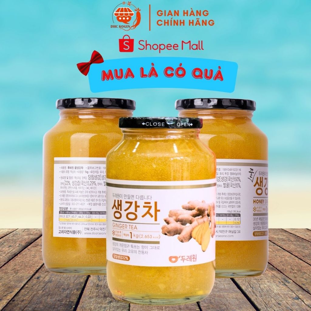 Thực Phẩm Bổ Sung Sức Khỏe Mứt Trà Gừng Mật Ong Hàn Quốc (Hũ 1kg) - DHC Korea Ginseng | Shopee ...