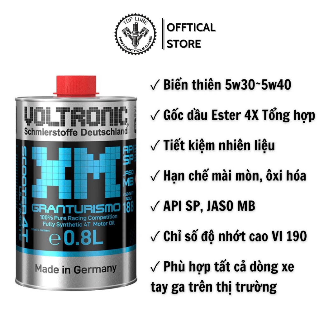 Nhớt Xe Tay Ga VOLTRONIC XM SCOOTER ULTIMATE 0.8L Tổng Hợp biến thiên ...