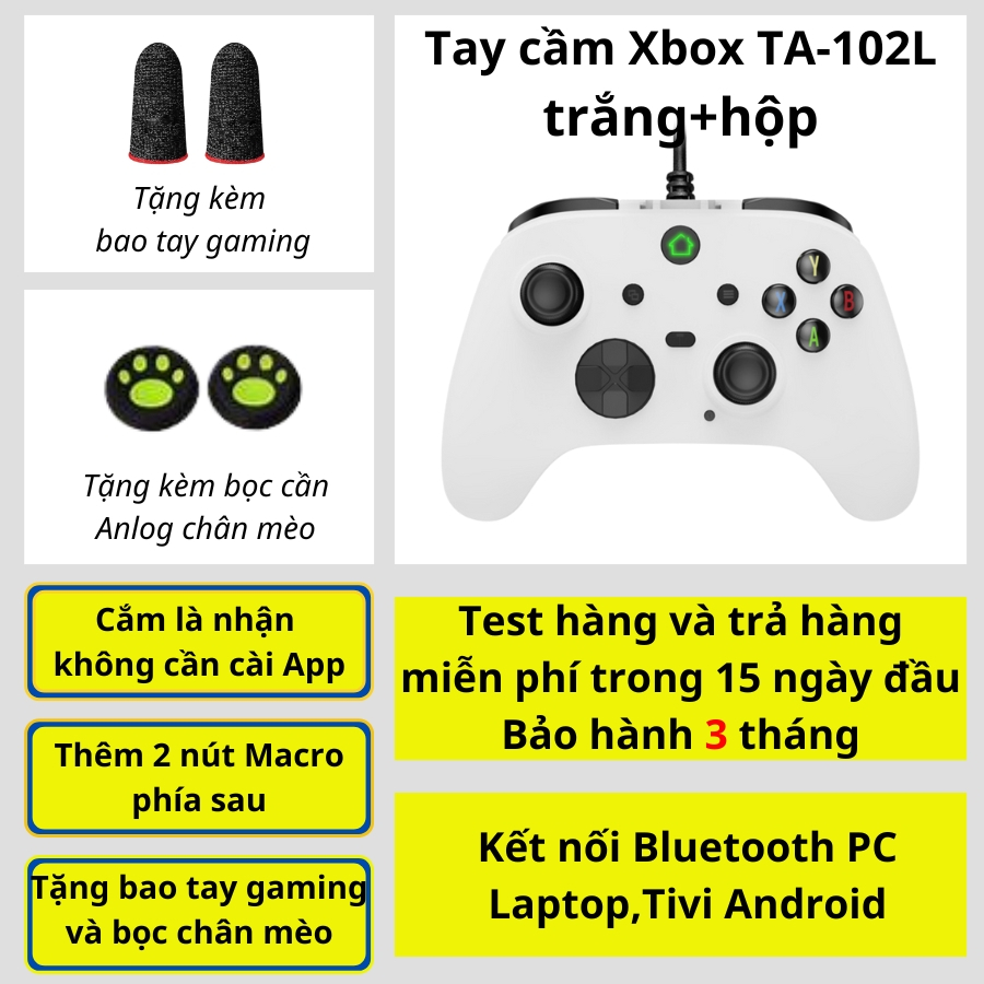 💛 Giá Sốc 💛Tay cầm chơi game A102L 2024, tay cầm có dây Joystick 360 chơi game fifa online 4 ...