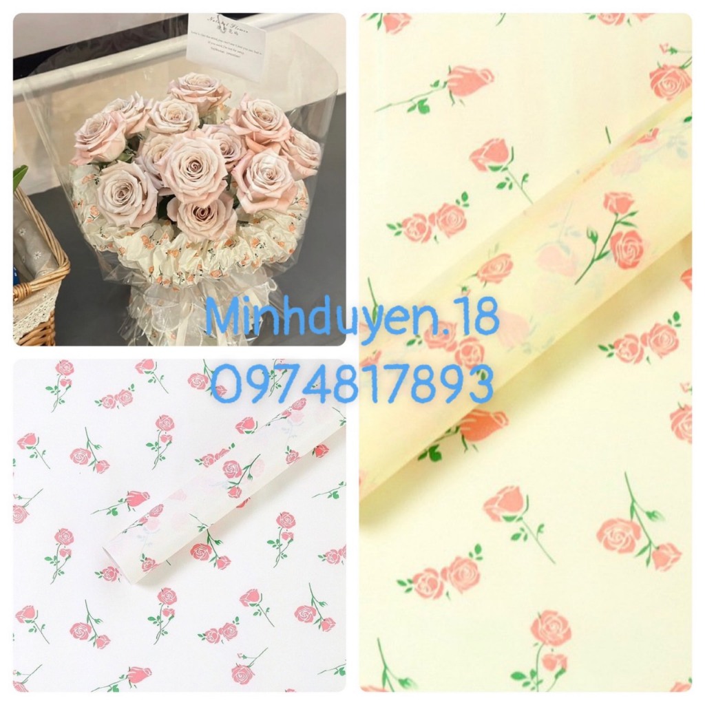 (Giấy nến) Sỉ tập 20 tờ giấy gói hoa (giấy vò hoa) | Shopee Việt Nam