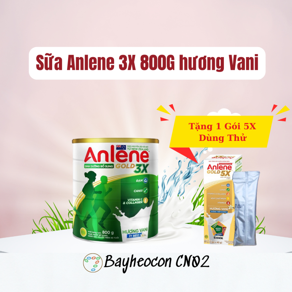 [MUA 1 TẶNG 1 GÓI DÙNG THỬ ANLEN 5X] Sữa bột Anlene Gold Movepro 3X ...