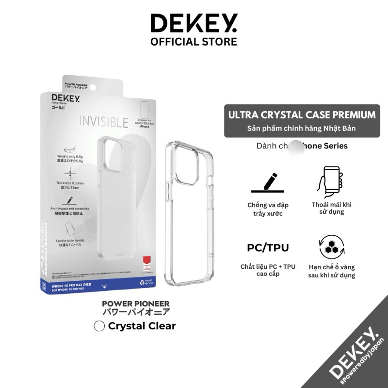 (Đã có 16) Ốp Lưng DEKEY Magic Cover Ultra Crystal Premium Trong Suốt ...