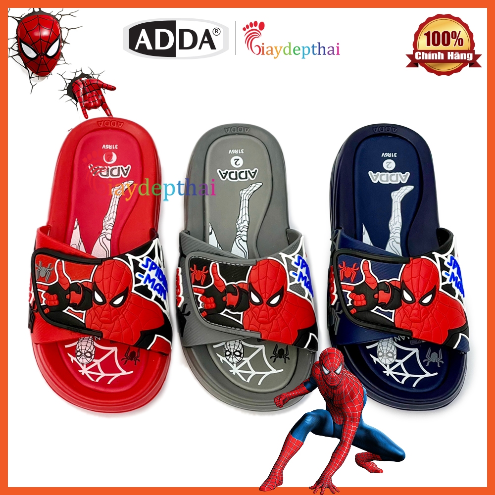 Dép cho bé trai quai ngang siêu nhân người nhện 3D Thái Lan Adda 31R6V ...
