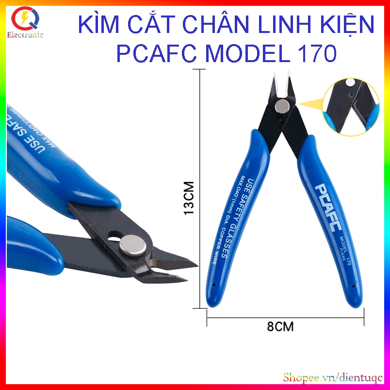 Kìm PCAFC 125mm cắt dây điện, linh kiện điện tử | Shopee Việt Nam