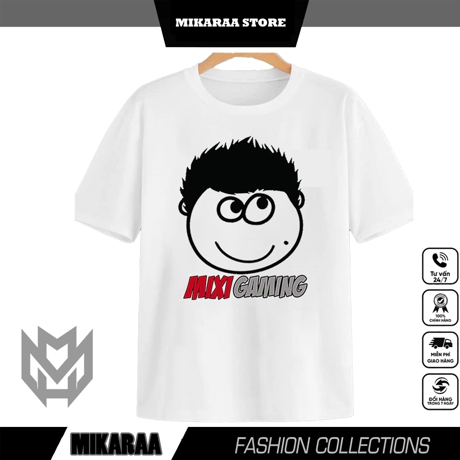 Áo Độ Mixi Gaming Streamer tay lửng form rộng năng động full size ...