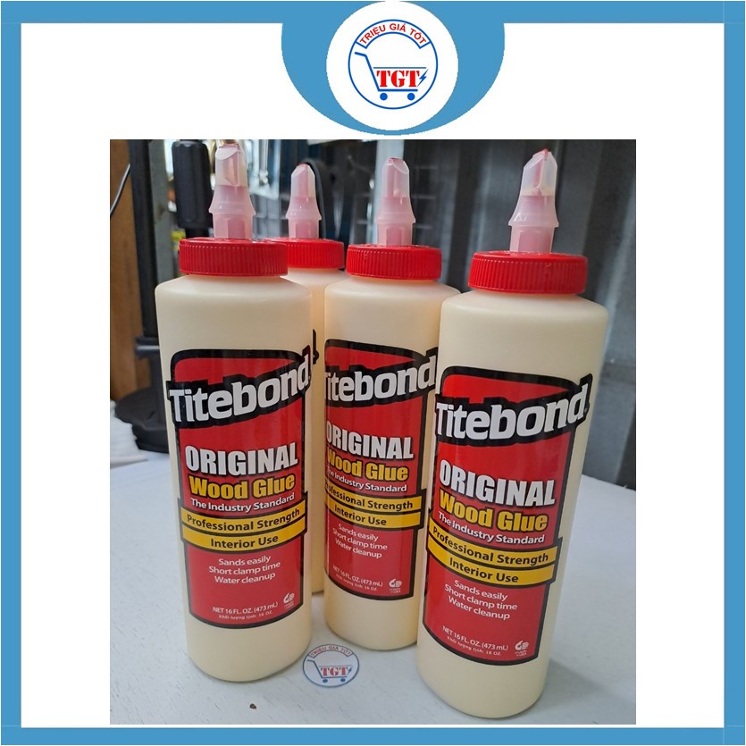KeoTitebond đỏ - Keo dán gỗ Titebond II nhãn đỏ 473ml - Keo Titebond ...