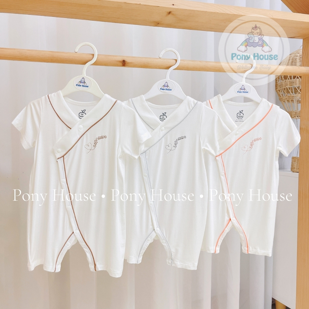 Body Cộc La Pomme / Bodysuit Mềm Mịn, Siêu Mát Size Cho Bé Từ 0-3 Tháng ...