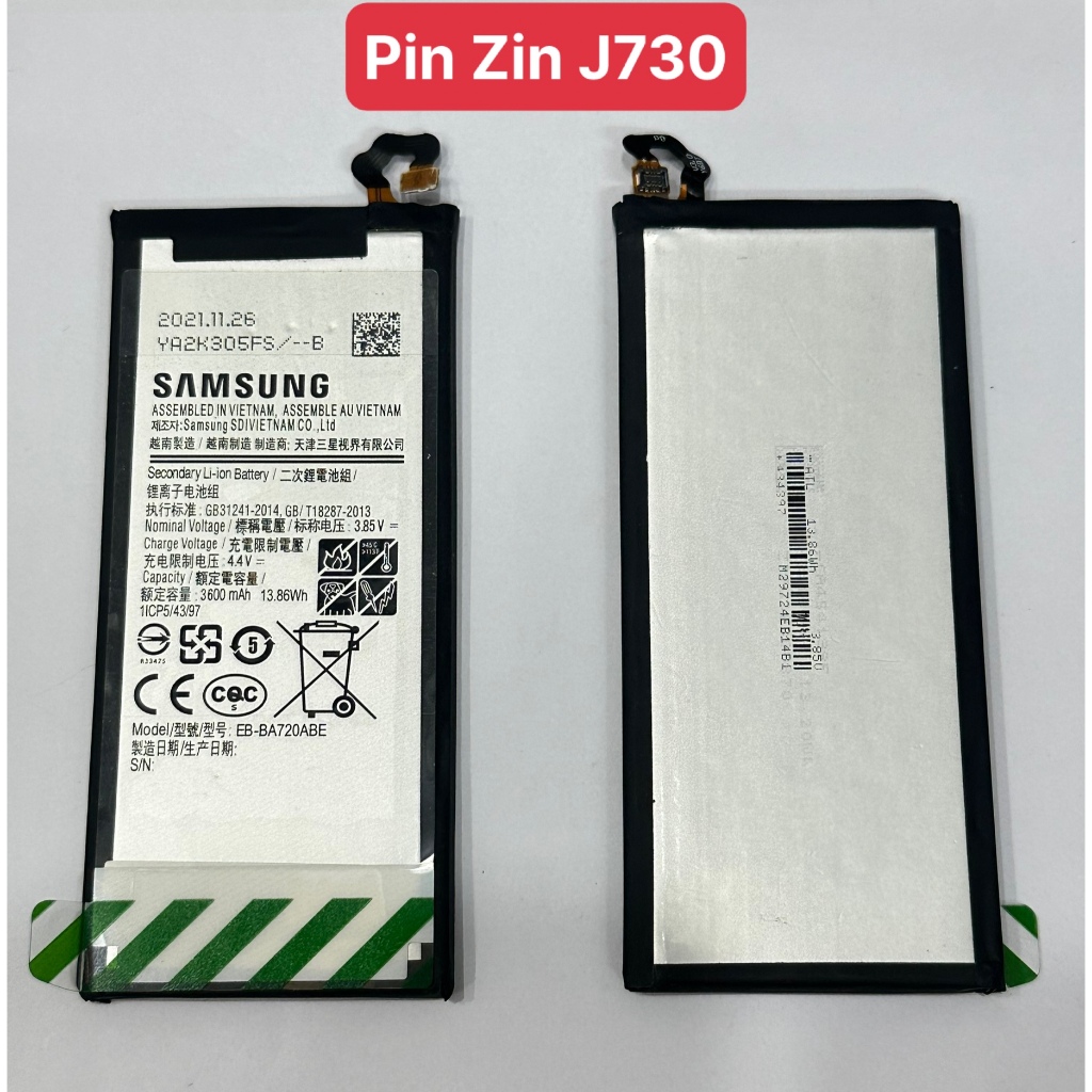 Pin J730 New Chính Hãng, The Battery J730 Original, EB-BA720ABE ...
