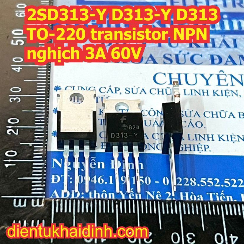 5 con 2SD313-Y D313-Y D313 TO-220 transistor NPN nghịch 3A 60V kde0272 ...