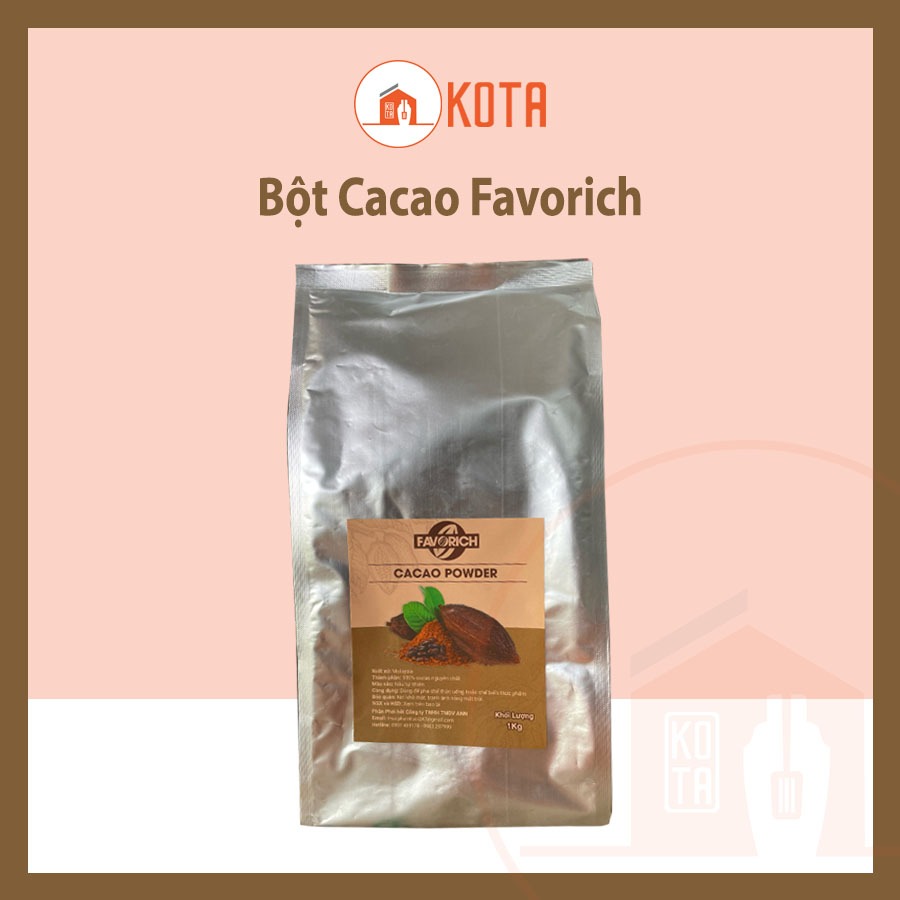 Bột Cacao Favorich Malaysia 1kg (pha chế thức uống và làm bánh ...