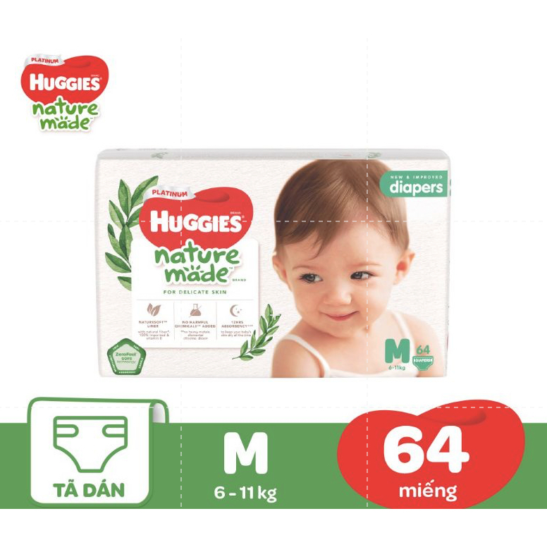 [CHÍNH HÃNG/TẶNG QUÀ] BỈM HUGGIES NATURE MADE/SKIN PERFECT CÁC SIZE NB60/S82/M64/L54/XL44/XXL26 ...