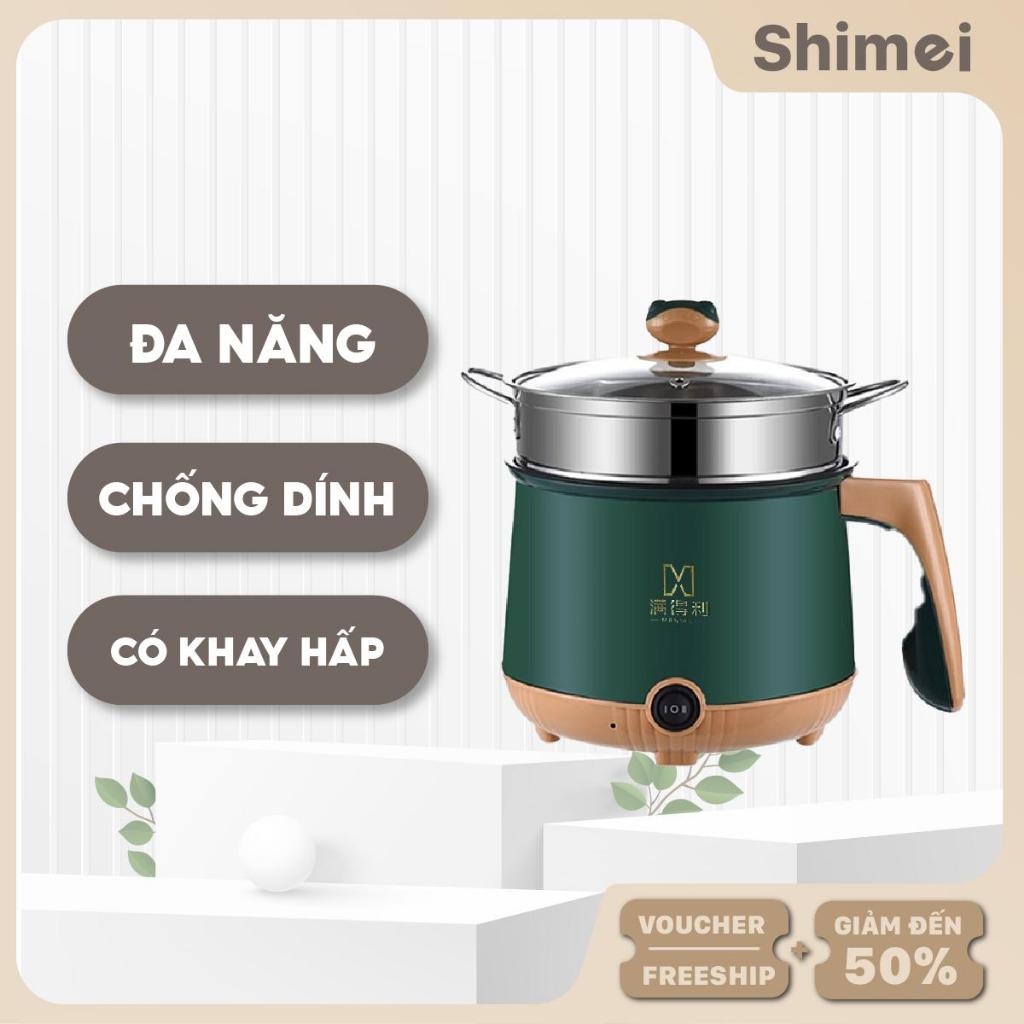 Nồi Lẩu Điện Mini Đa Năng Capybara 2 Tầng Kèm Giá Hấp 1,8L/Ca Nấu Mì ...