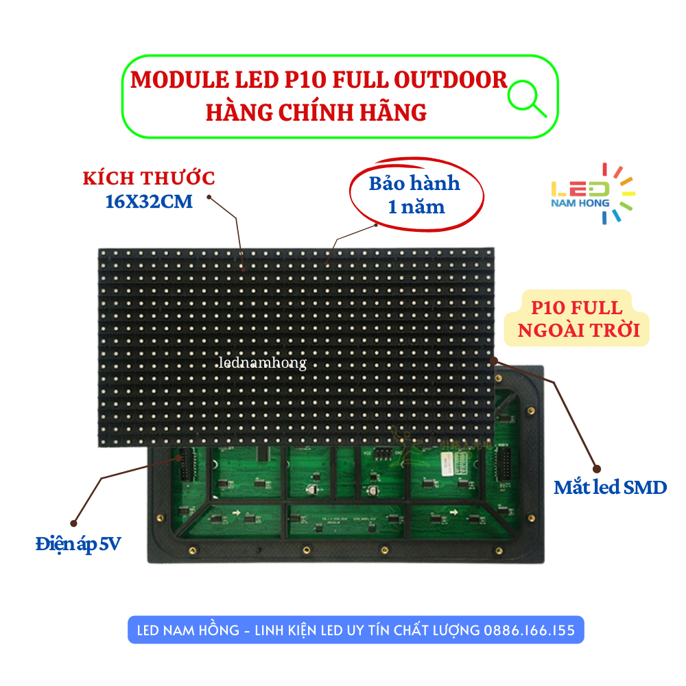 Module led P10 full màu ngoài trời | Shopee Việt Nam