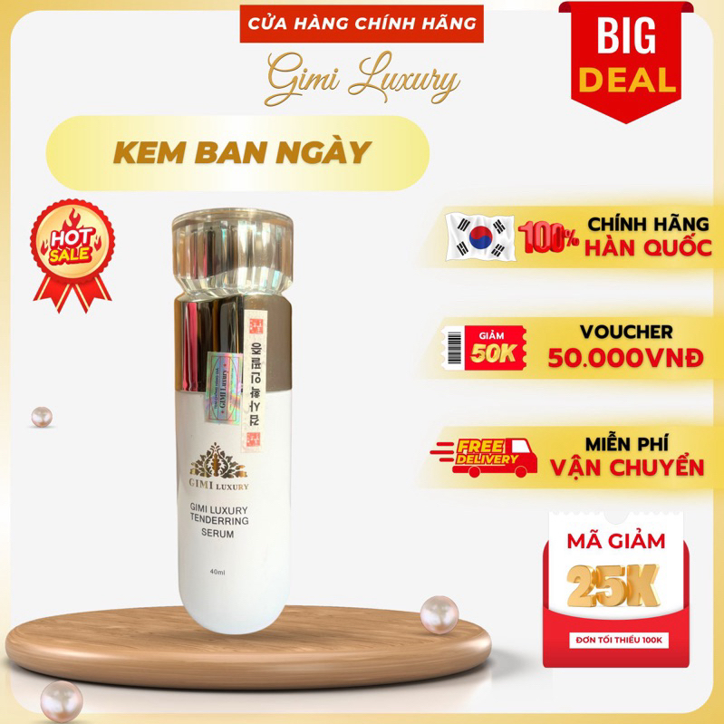 [ Mỹ phẩm chính hãng] Serum Gimi Luxury: ( Kem Ban Ngày)Dưỡng Trắng ...