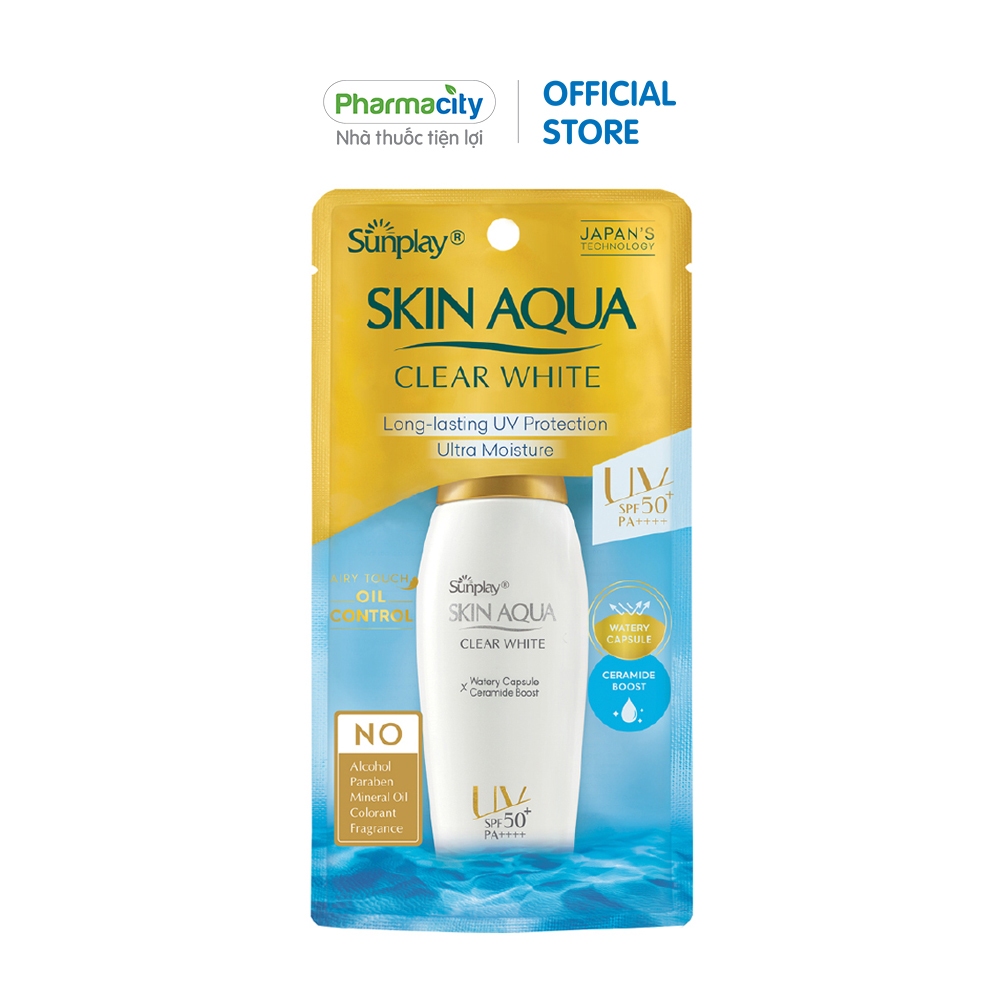 Sữa Chống Nắng SUNPLAY Skin Aqua Clear White Dưỡng Da Sáng Mịn SPF50+ PA++++ (Tuýp 55g) | Shopee ...