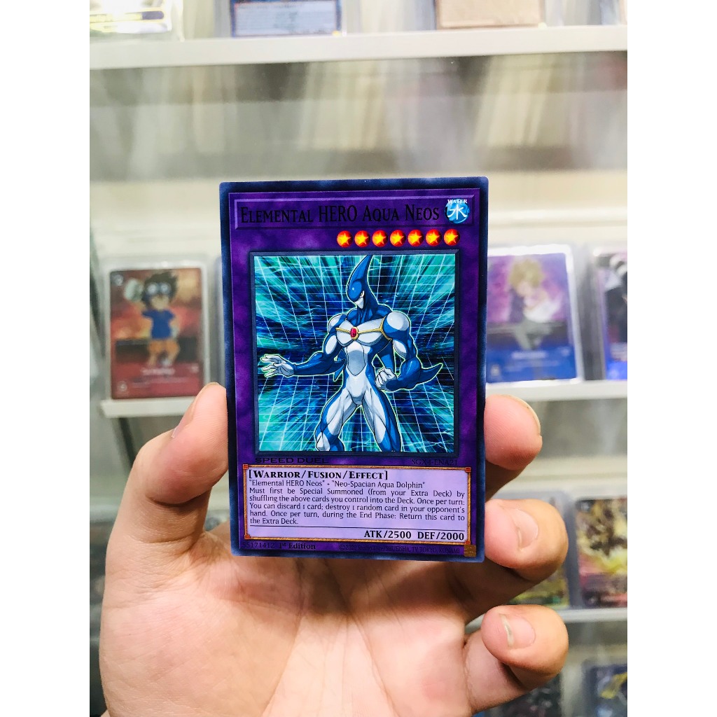 Thẻ bài Yugioh Mã SGX4-ENA21 - Elemental HERO Aqua Neos - Common - 1st ...