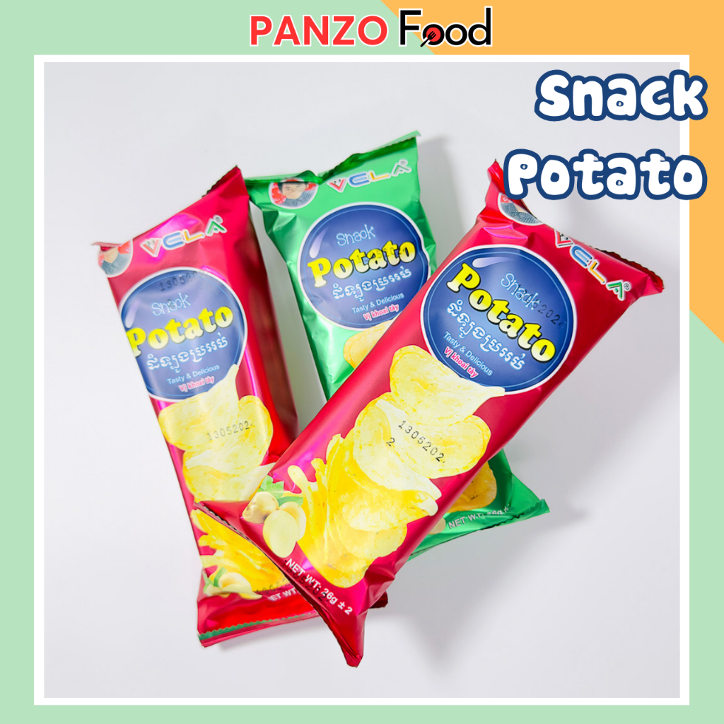5 Gói Snack khoai tây chiên giòn Potato đồ ăn vặt học sinh thơm ngậy ...