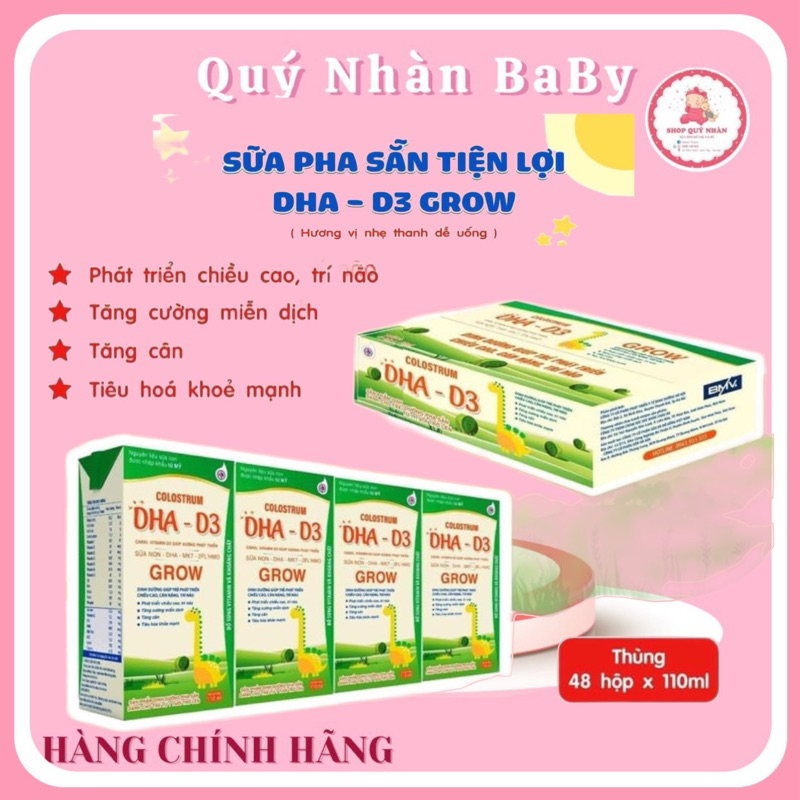Sữa bột pha sẵn DHA -D3 Grow (48h x110ml) | Shopee Việt Nam