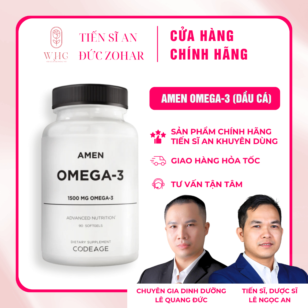 Omega 3 Amen Codeage USA chính hãng, 90 viên, dùng 45 ngày | Shopee ...
