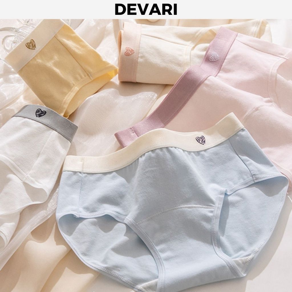 Quần lót nữ cotton đáy may hai lớp chắc chắn kháng khuẩn cạp vừa tôn ...