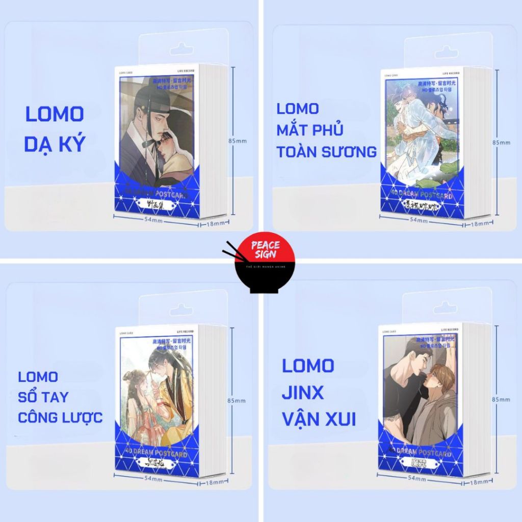 Hộp ảnh lomo trong suốt manhwa manhua Jinx Low Tide Khó dỗ dành Sổ tay ...