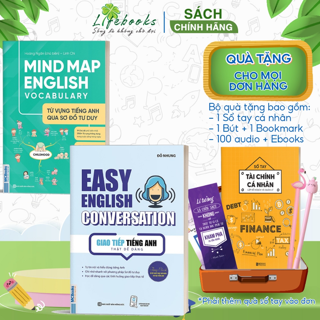 Sách - Combo Mindmap English Vocabulary Và Easy English Conversation ...