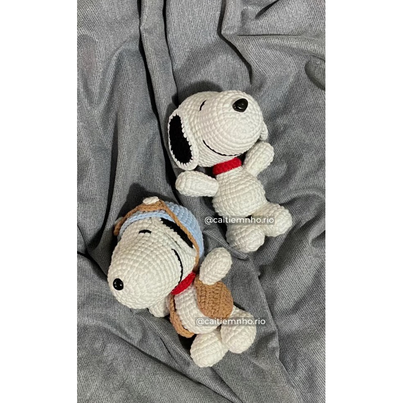 Móc khoá len chú chó Snoopy (handmade100%) | Shopee Việt Nam
