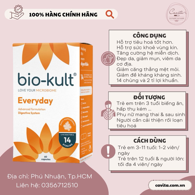 Men vi sinh Bio-Kult 60 viên | Shopee Việt Nam