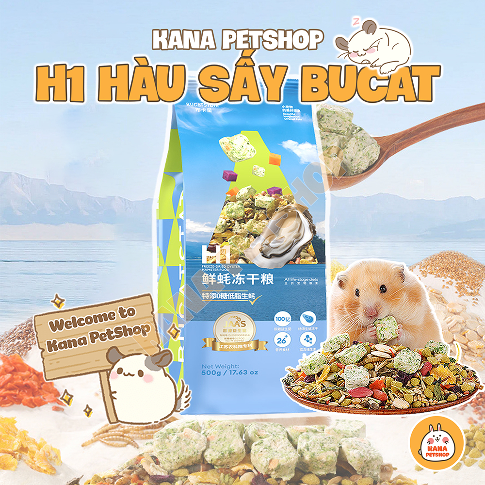 Thức Ăn Hamster Giàu Protein 🐹FREESHIP🐹Thức Ăn H1 Vỗ Béo Từ Hàu Tươi ...