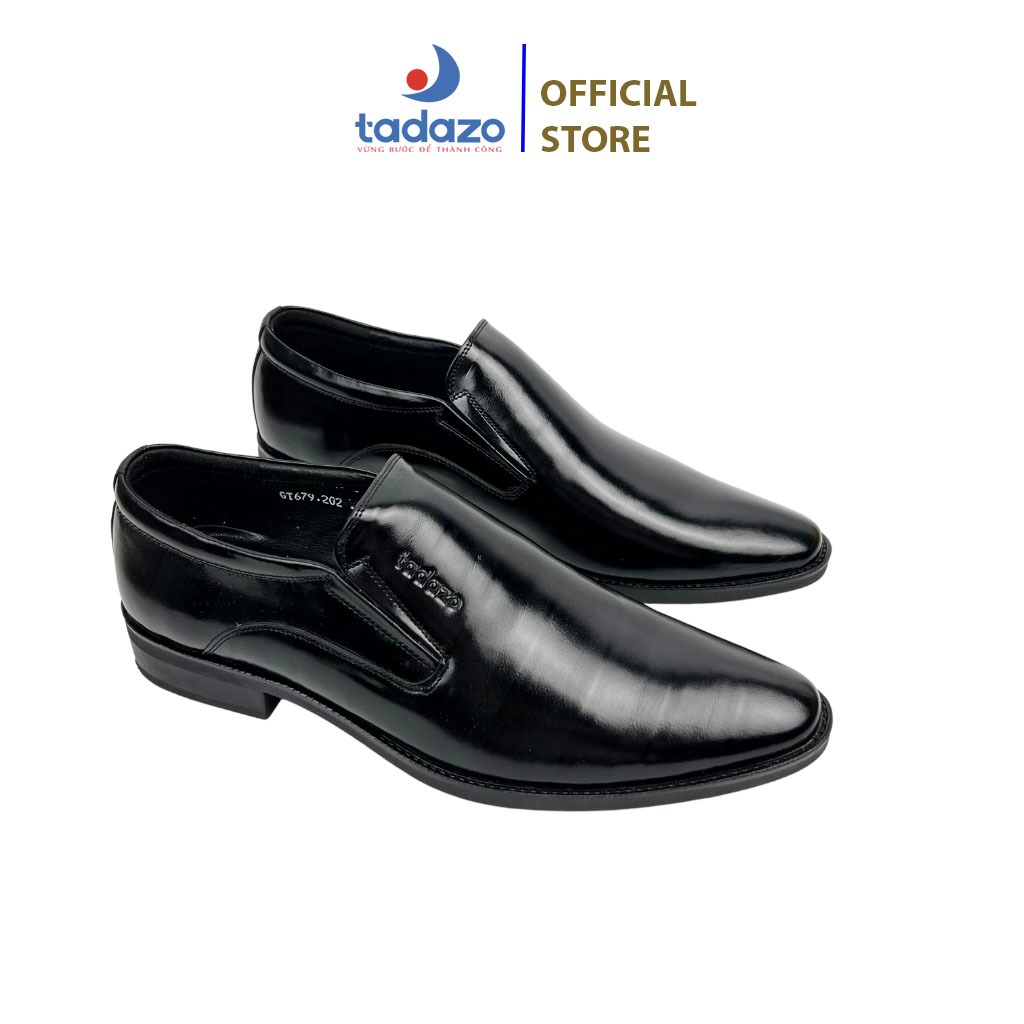 Giày công sở nam da bóng cao cấp Tadazo GT202 Đen | Shopee Việt Nam