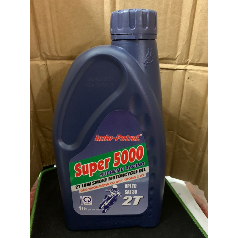 Nhớt Xe Máy 2 Thì Xanh Super 5000 - 1 lít (Hàng Chính Hãng) | Shopee ...