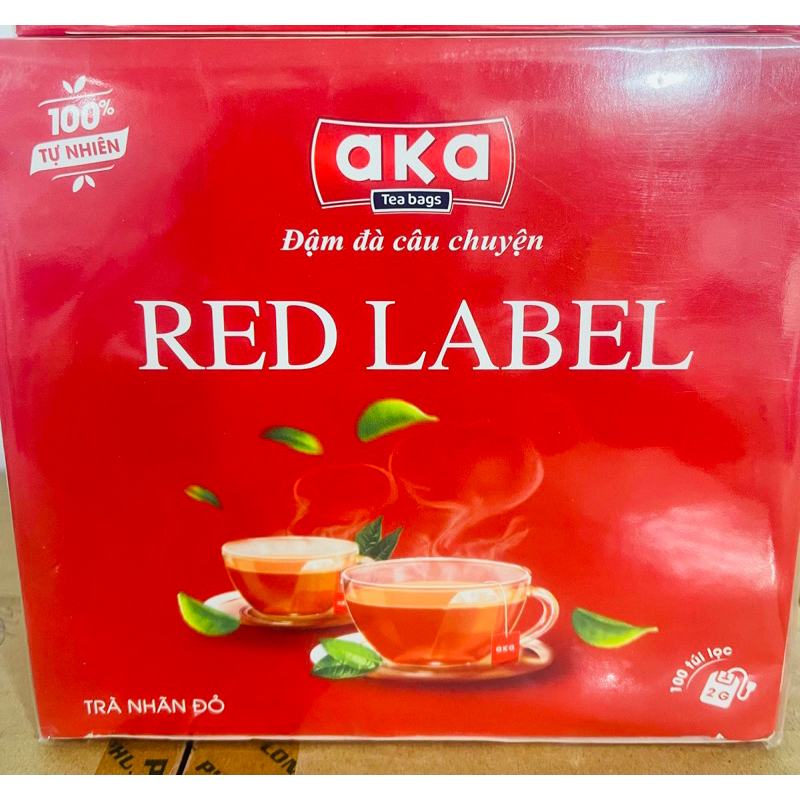 trà đen aka red label hộp 100 túi HSD 2026 (trà nhãn đỏ) | Shopee Việt Nam