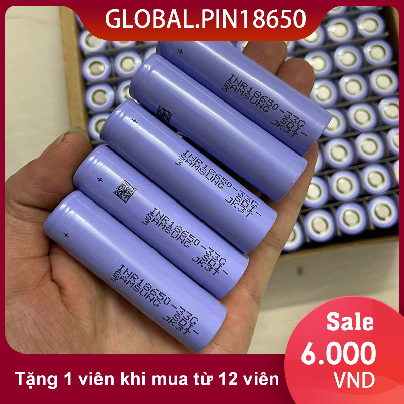 Pin 18650 Samsung 33G, dl 3200mAh xả cao 20A tháo khối 12 TẶNG 1 ...