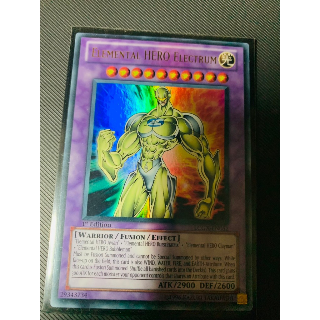 Thẻ bài Yugioh: Elemental Hero Electrum (1st Edition) - LCGX-EN052 ...