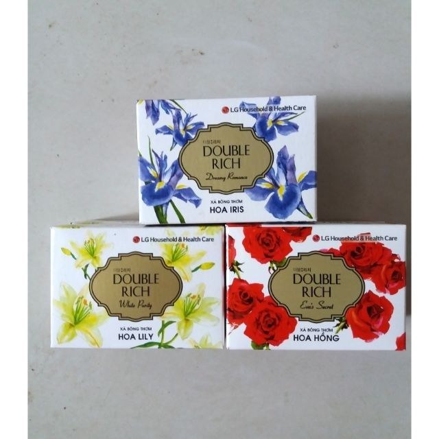 Bánh Xà bông Double Rich hương Hoa hộp 90g | Shopee Việt Nam