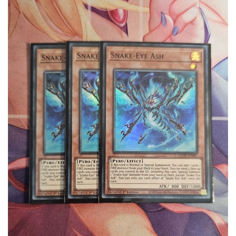 Thẻ bài Yugioh : Set 3 lá Snake-Eye Ash (TCG) | Shopee Việt Nam