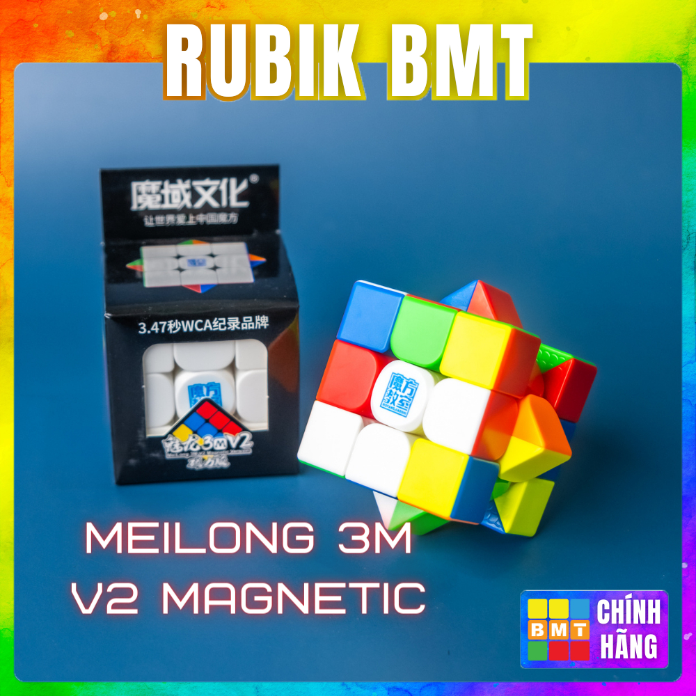 Rubik 3x3 MoYu MeiLong 3M V2 UV Coated, Rubic 3 Tầng Có Nam Châm ...