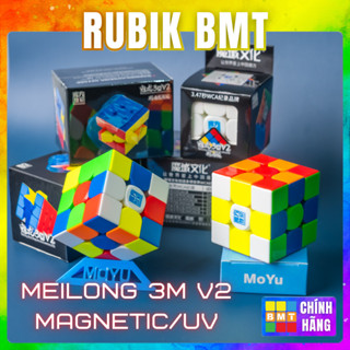 Rubik 3x3 MoYu MeiLong 3M V2 UV Coated, Rubic 3 Tầng Có Nam Châm Stickerless, RUBIK BMT | Shopee ...