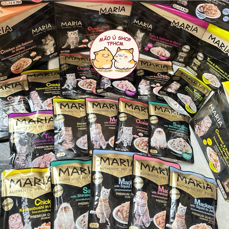 PATE MARIA GÓI 70G CHO MÈO - PATE THỊT CAO CẤP | Shopee Việt Nam