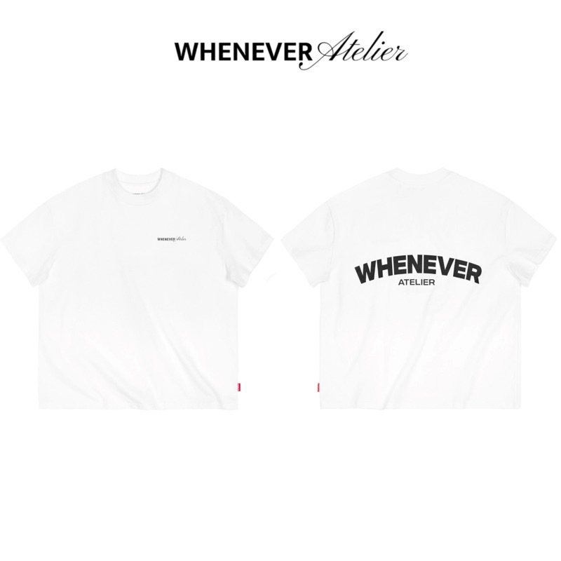Áo thun tay ngắn WHENEVER, áo Whenever Atelier form oversize vải cotton ...