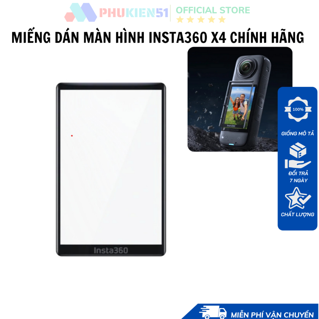 Miếng dán màn hình Insta360 X4 - Insta360 X4 Screen Protector Chính ...