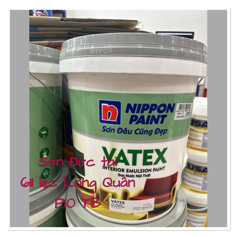 Chuyên sỉ lẻ Sơn Nippon Vatex trắng 18lít hàng chính hãng 100%( Vatex ...