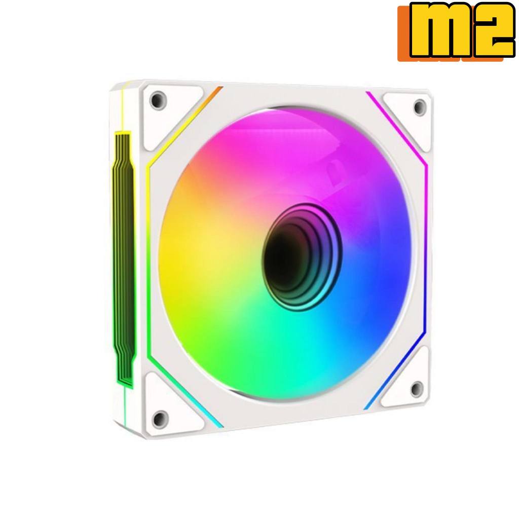 Quạt Tản Nhiệt TOMATO M2. Fan 12cm Led vô cực RGB . Fan cắm nguồn trực ...