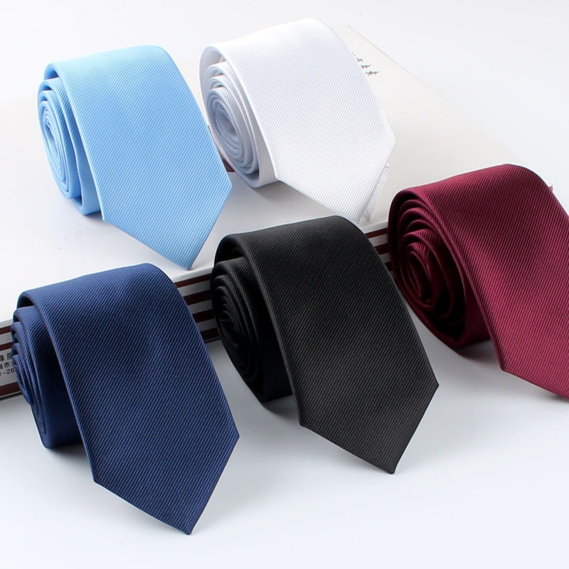 Cà vạt màu trơn bản nhỏ 6cm nhiều màu khác nhau, Cravat chú rể, Ca vát công sở, Calavat Hàn Quốc ...